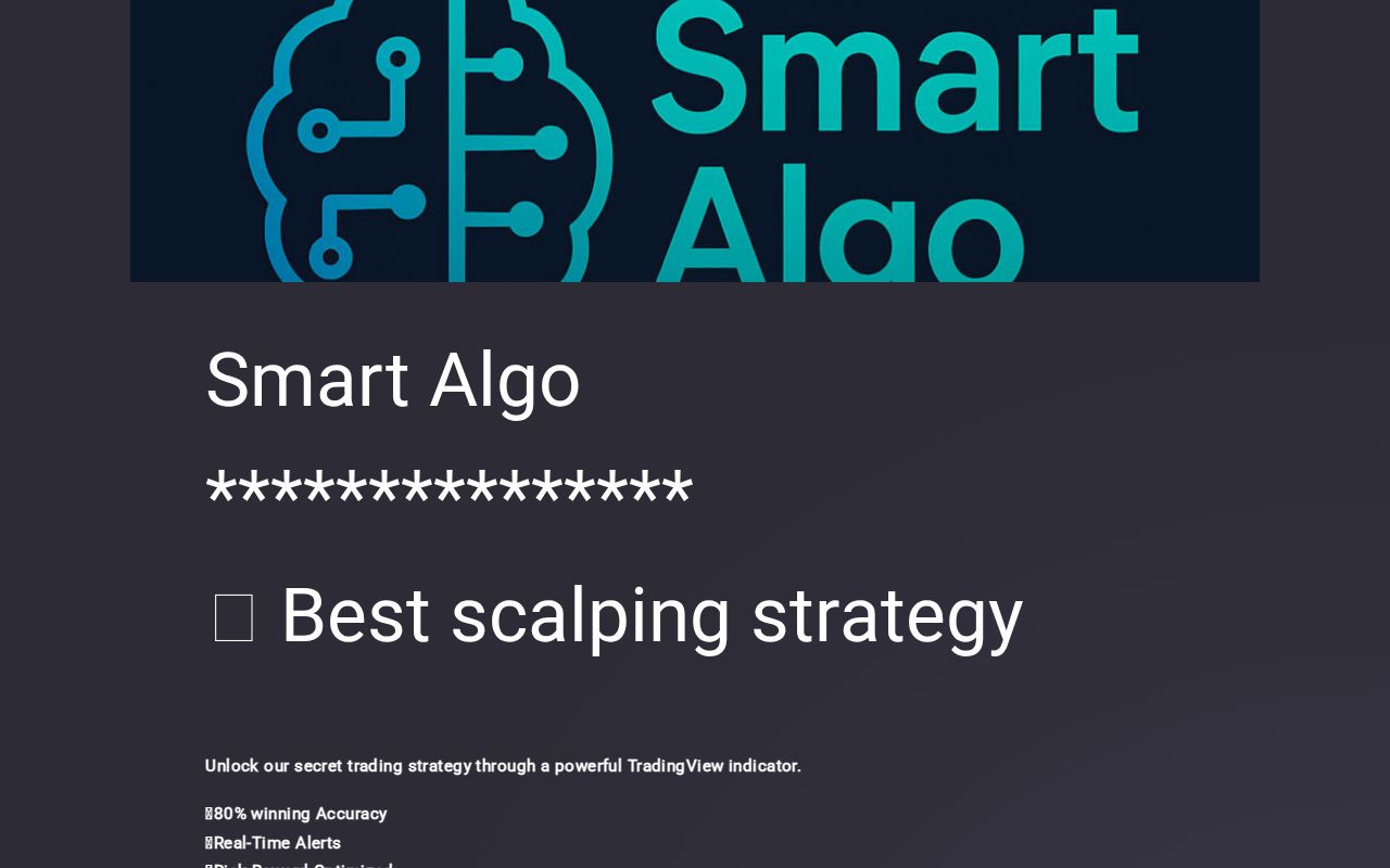 Smart Algo – Clear Entry & Exit Signals for Profitable Trades
